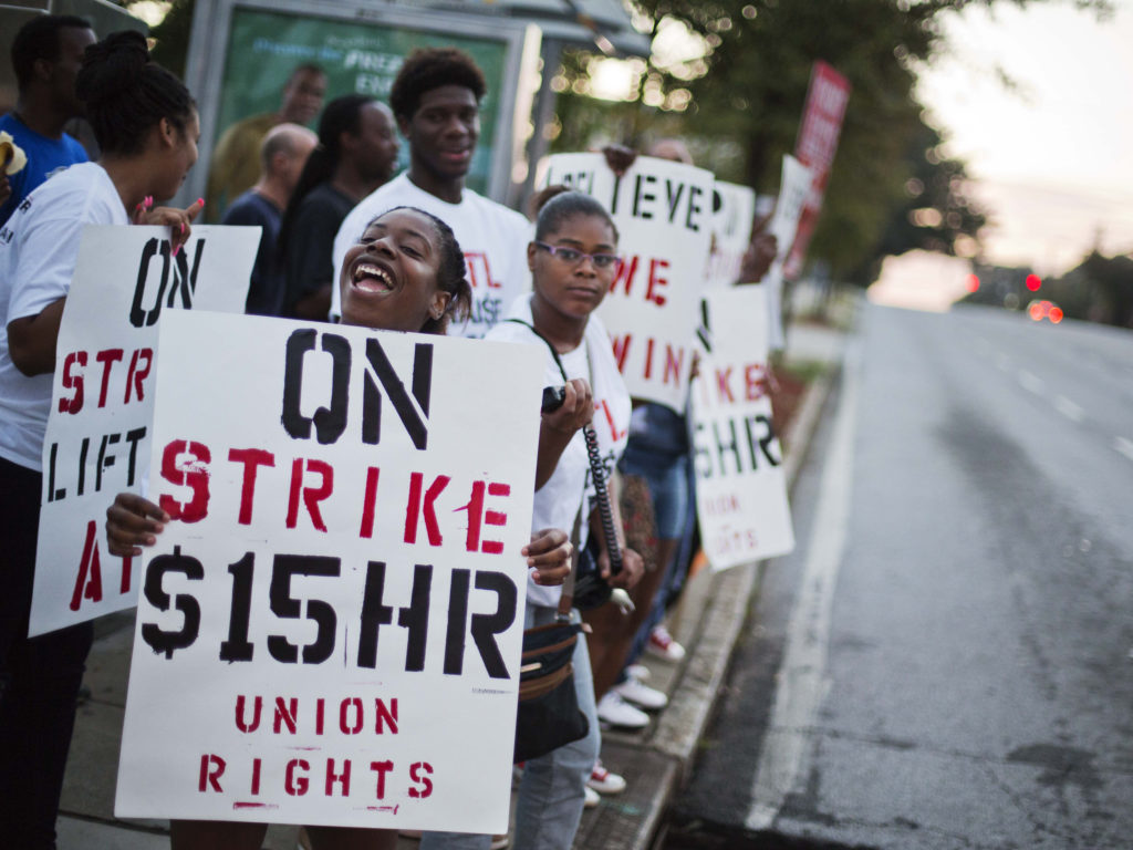 Denver fast food workers protest low wages