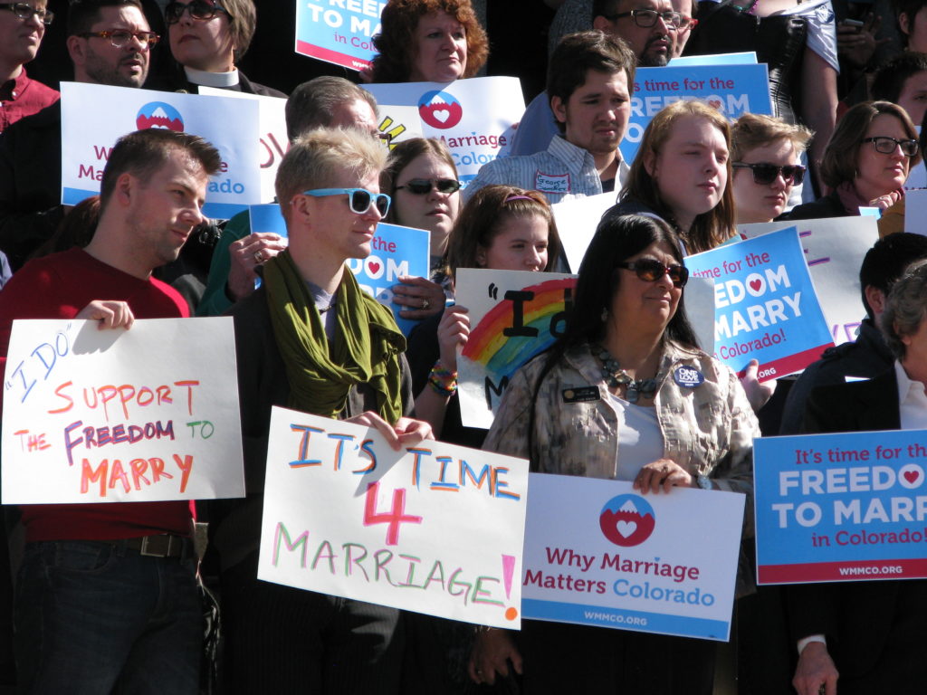 Marriage equality advocates rally at Colorado Capitol