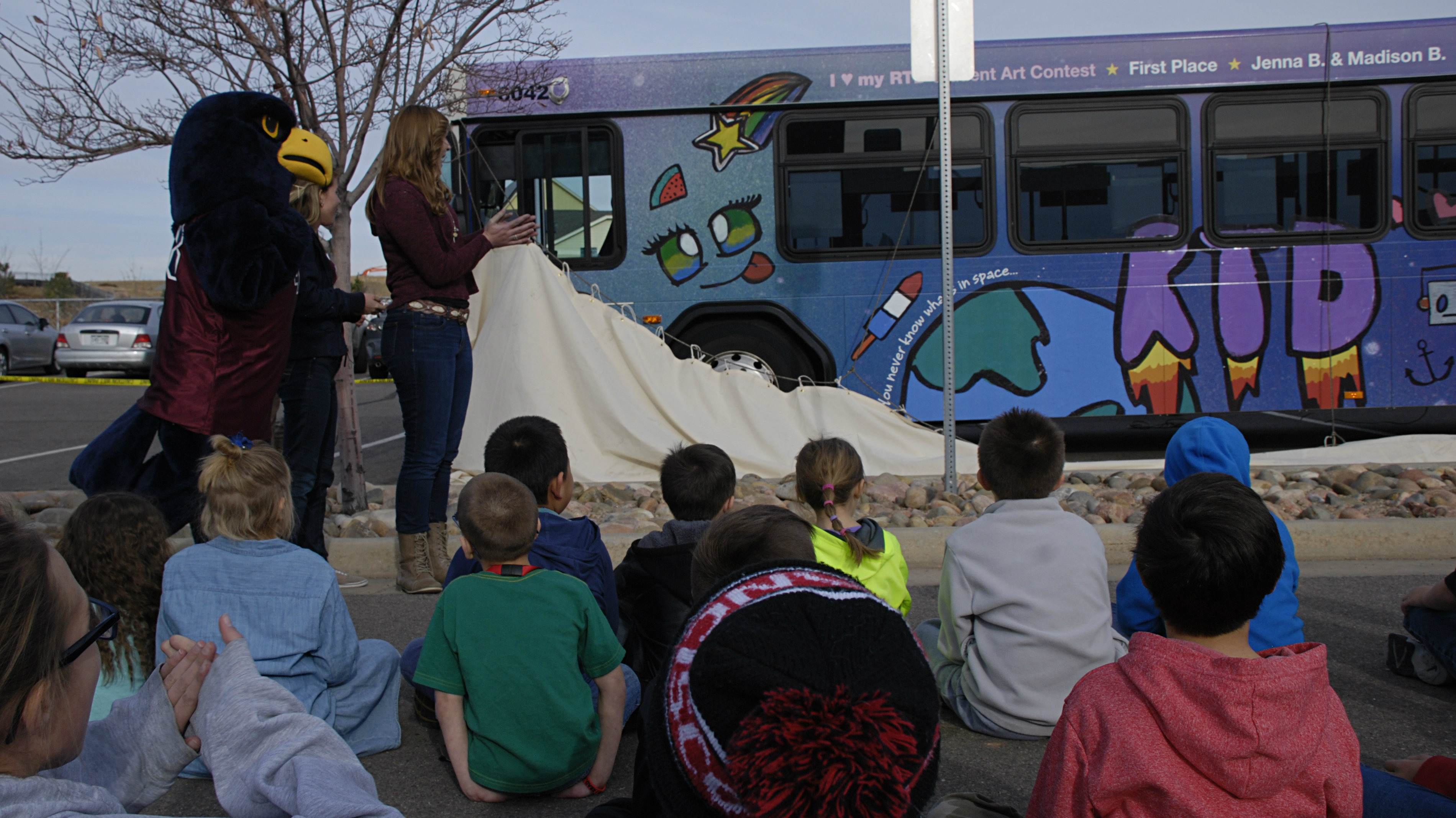 Photos: Student artists get creative with RTD bus