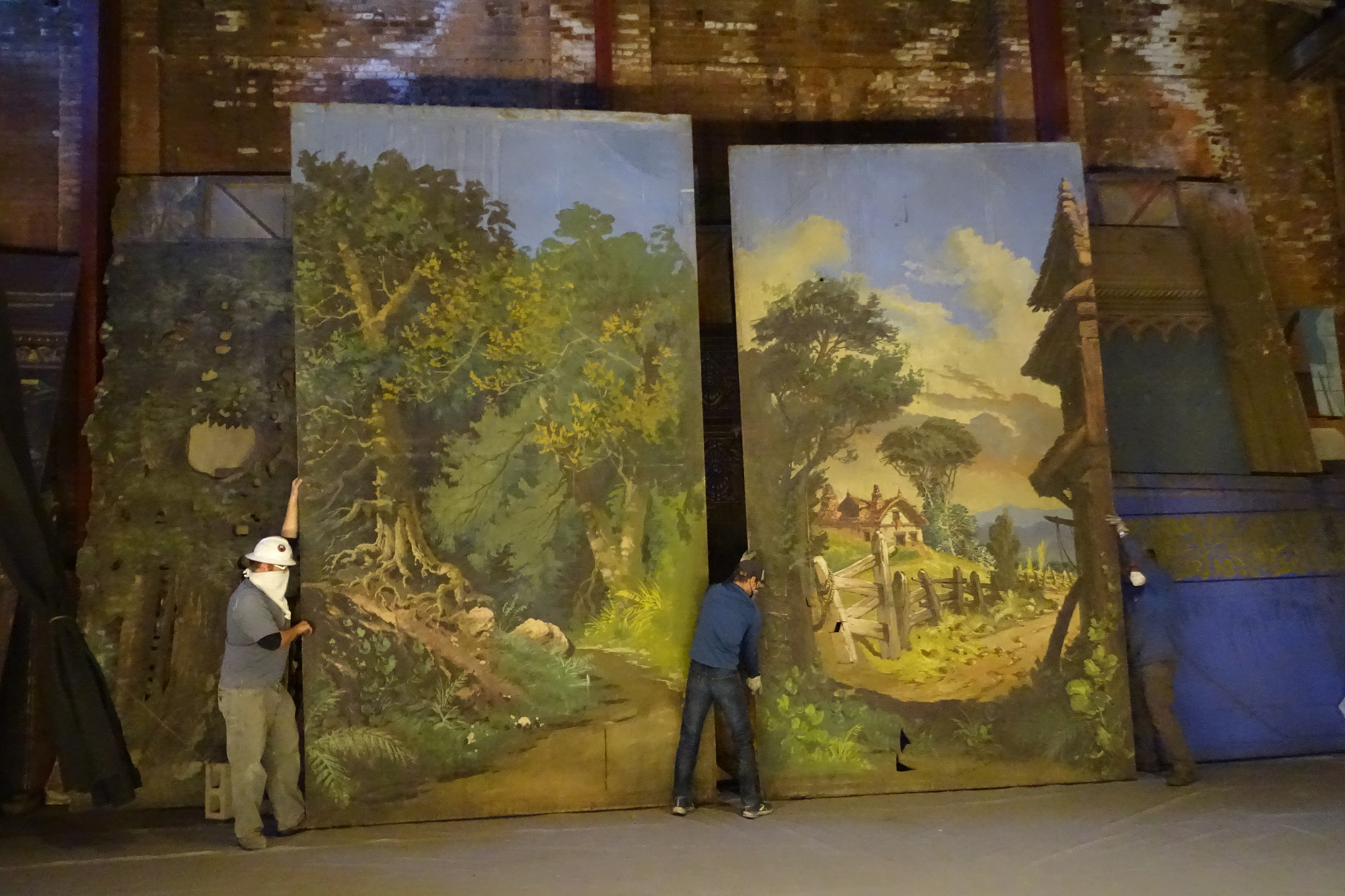 At The Historic Tabor Opera House, The Old Stage Scenery Is Now The Big ...