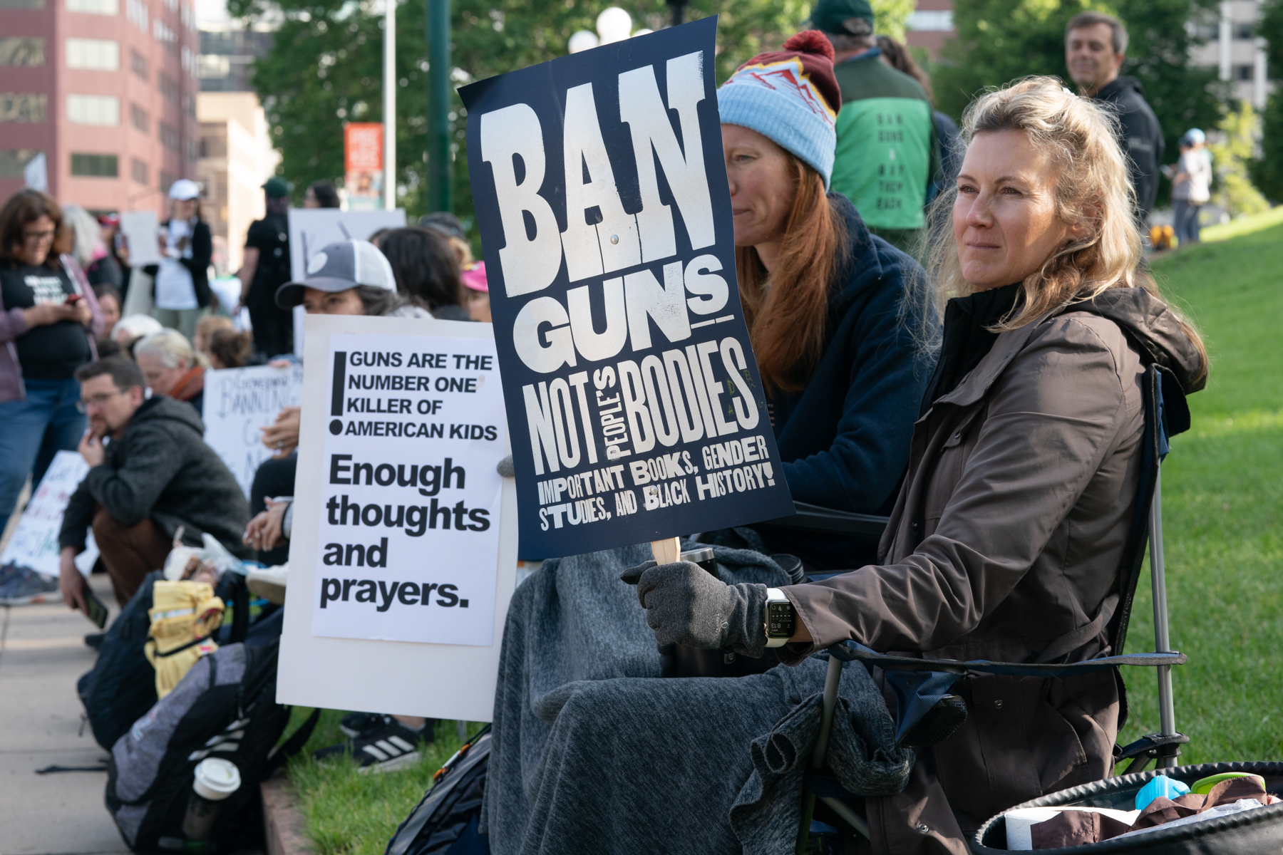 ‘Here 4 The Kids’ protesters know Polis can’t ban guns — and that’s the ...