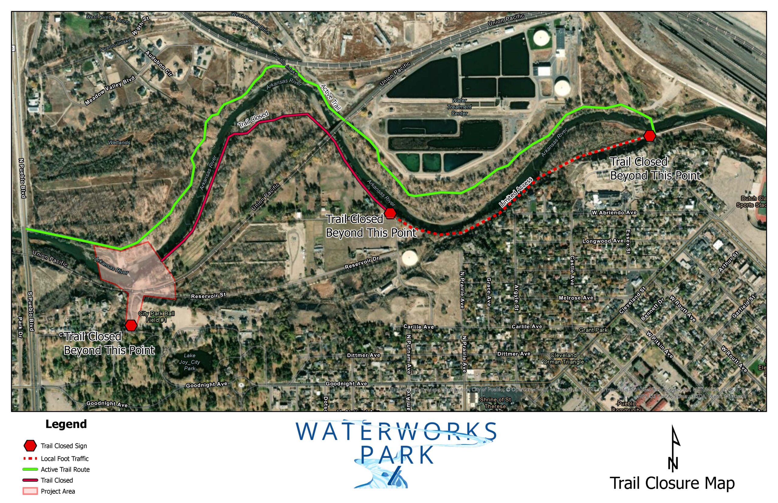 Access to the Arkansas River near Pueblo’s City Park is restricted due ...