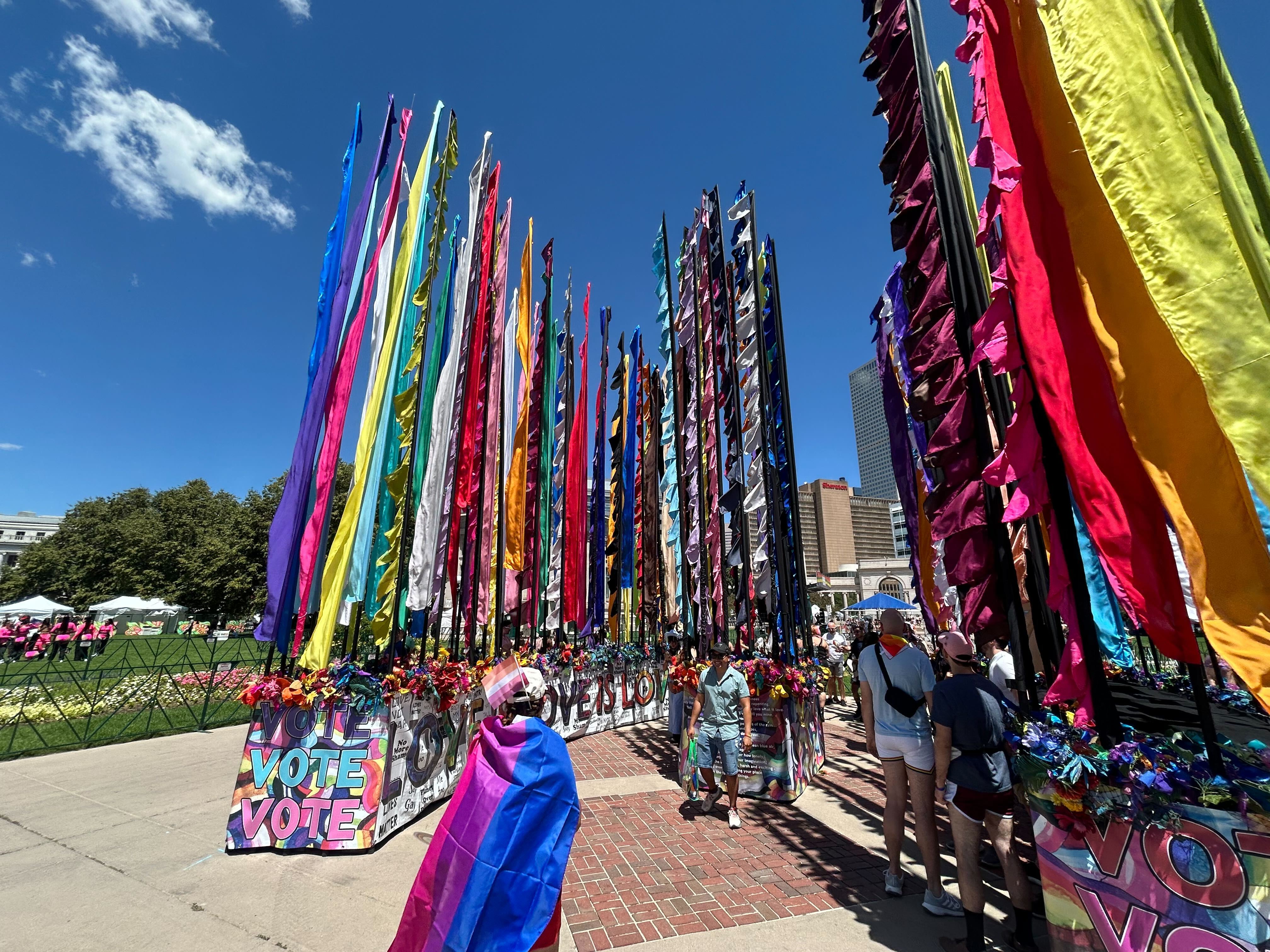 At Denver PrideFest, a celebration and a bit of art remind the ...