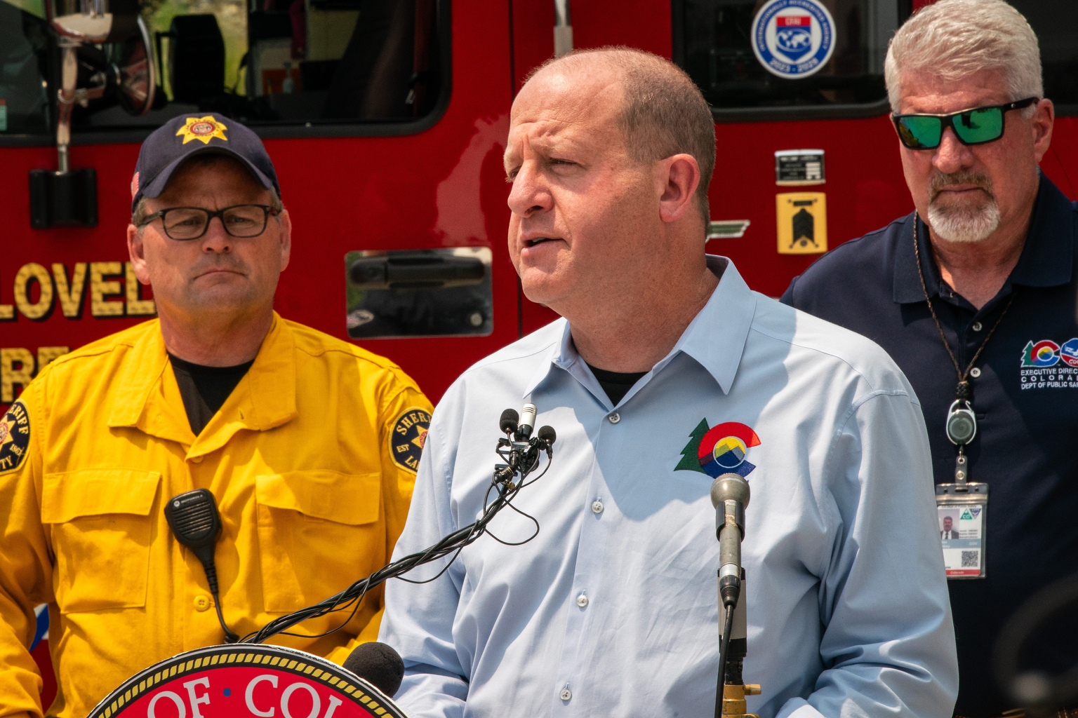 Governor Polis discusses fighting current wildfires in Colorado and the ...