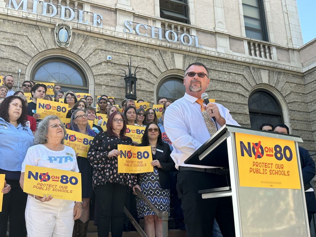 Opponents of Amendment 80, including teachers and public school ...